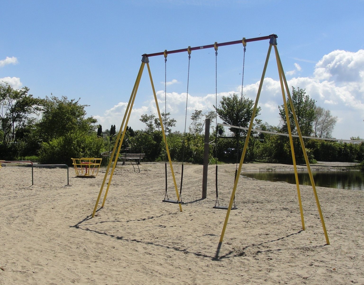 Schommel 3,50 meter 2-Persoons | AVO speeltoestellen